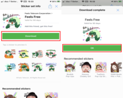 วิธีดาวน์โหลดสติ๊กเกอร์ไลน์ฟรีใน LINE Sticker Shop | TECHHUHU